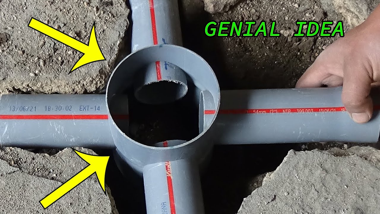 Truco de fontanero para hacer trampa de grasa con tubos de PVC para ...