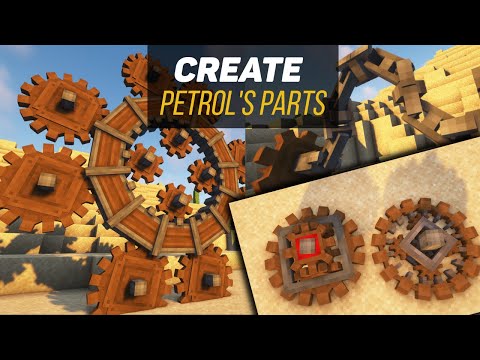 Гайд по Create Petrol's Parts 1.20.1 Новые виды шестеренок. Create аддоны (minecraft java edition)