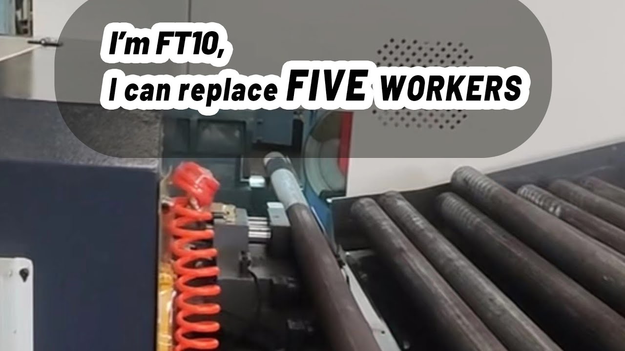 Metal circle sawing machine I'm FT10,I can replace five workers - YouTube