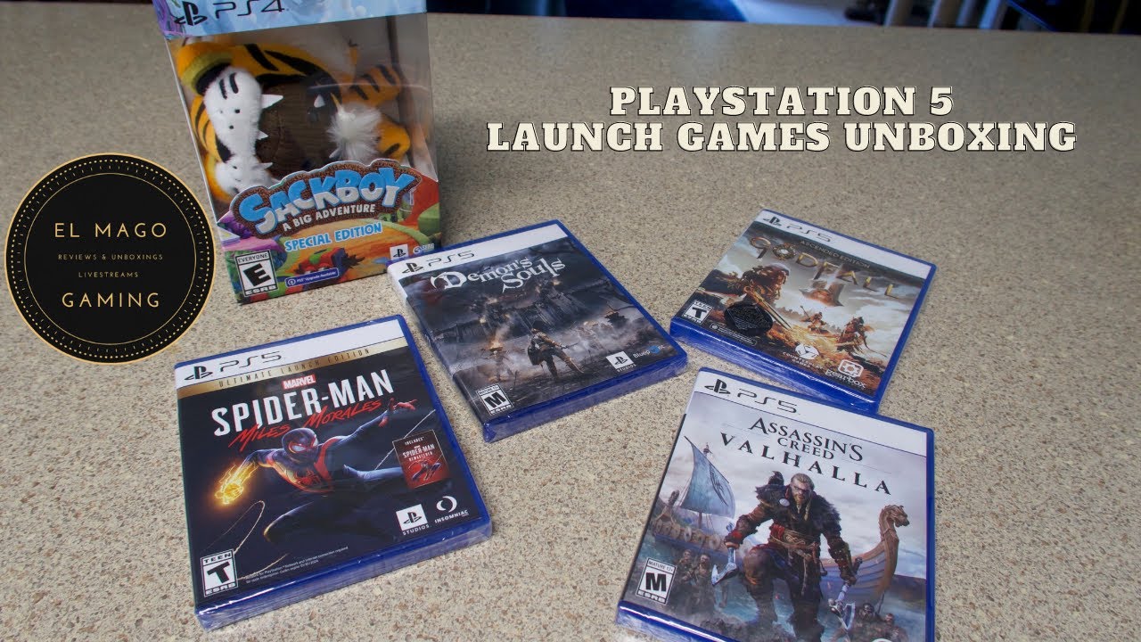 PS5 Launch Games Unboxing - YouTube