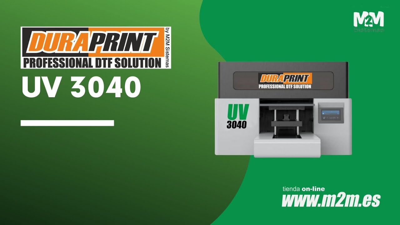 DURAPRINT UV3040 - YouTube