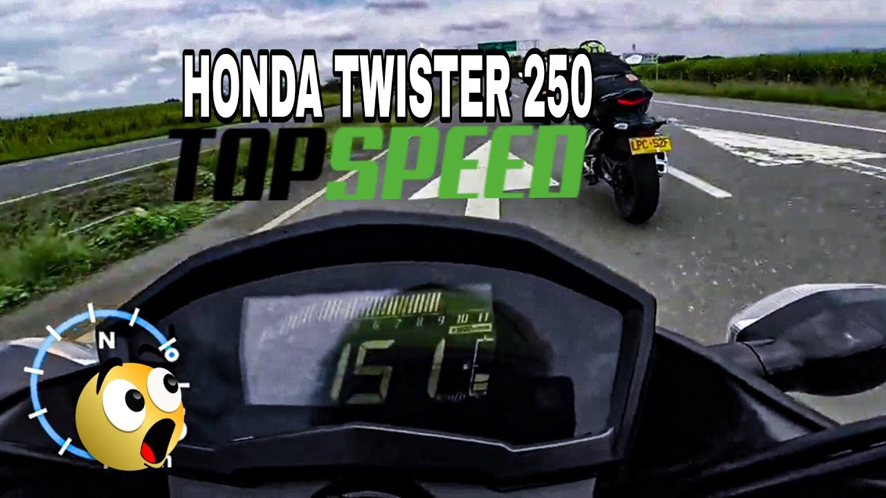 Honda CB Twister 250 Top speed (velocidad máxima) - YouTube