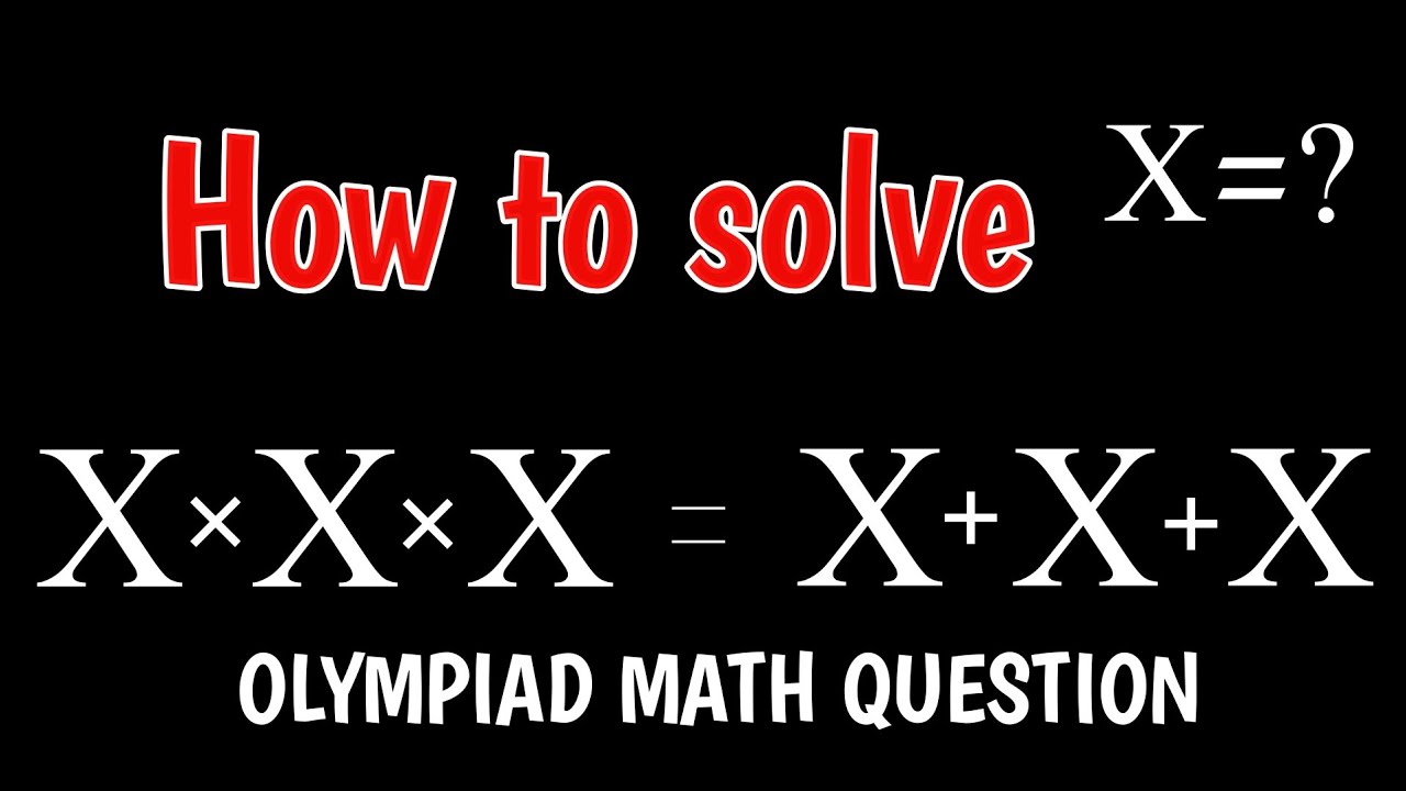 a nice Olympiad Algebraic questions || Olympiad Mathematics - YouTube