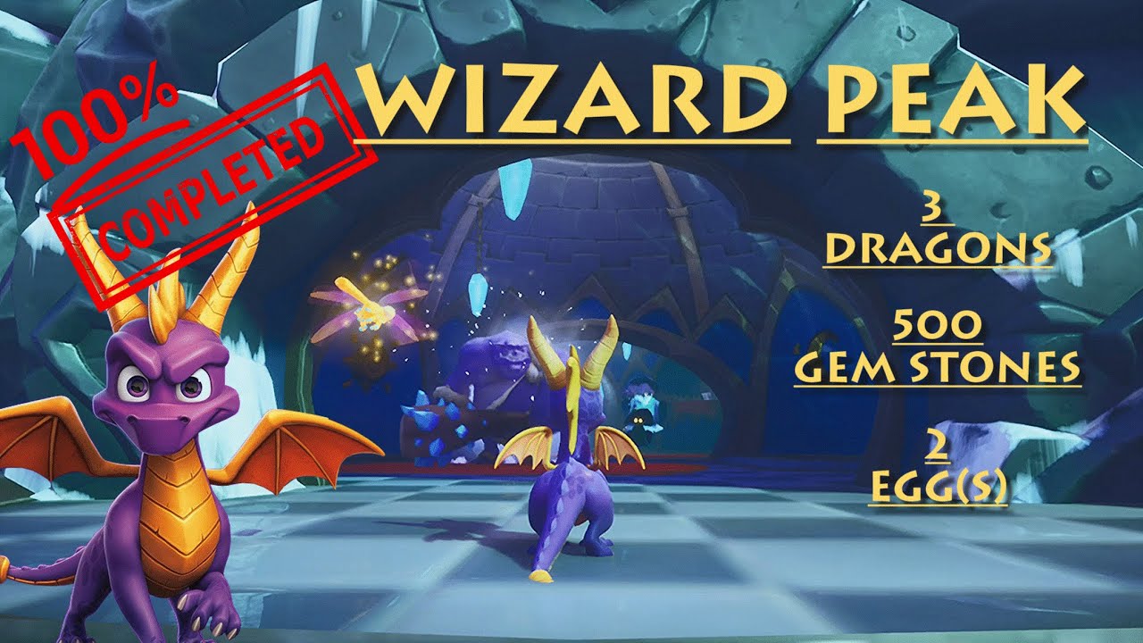 Spyro The Dragon (Reignited Trilogy) - Wizard Peak Gameplay (100% ...