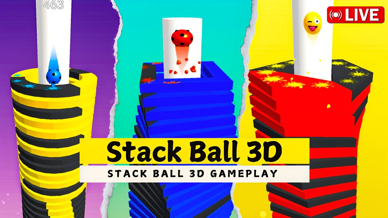 🔴 Stack Ball 3D ⚽️ Madness 🔥 I'm made world record 😈 #stackball #game #short - YouTube
