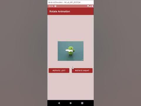 Android animation - Rotate Image using kotlin code - YouTube