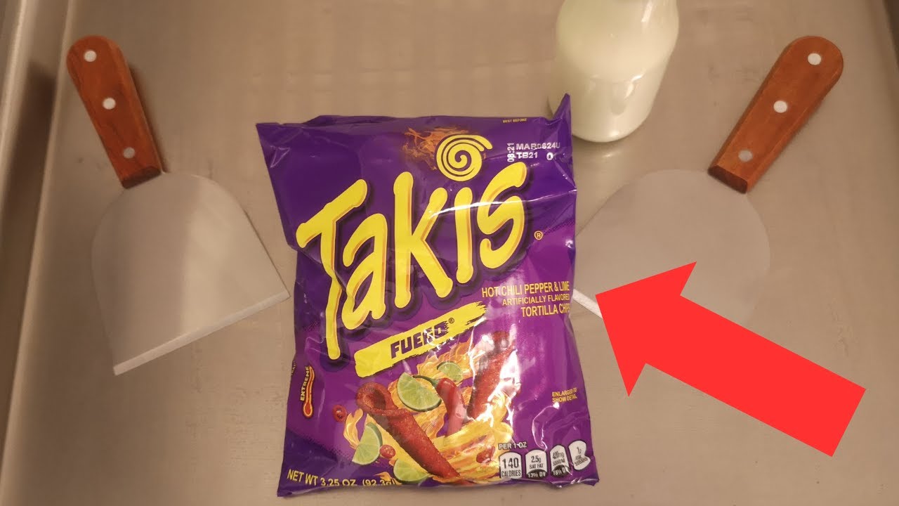 ASMR - Takis Fuego Hot Chilli - Freaky Ice Cream Rolls -30°C ...