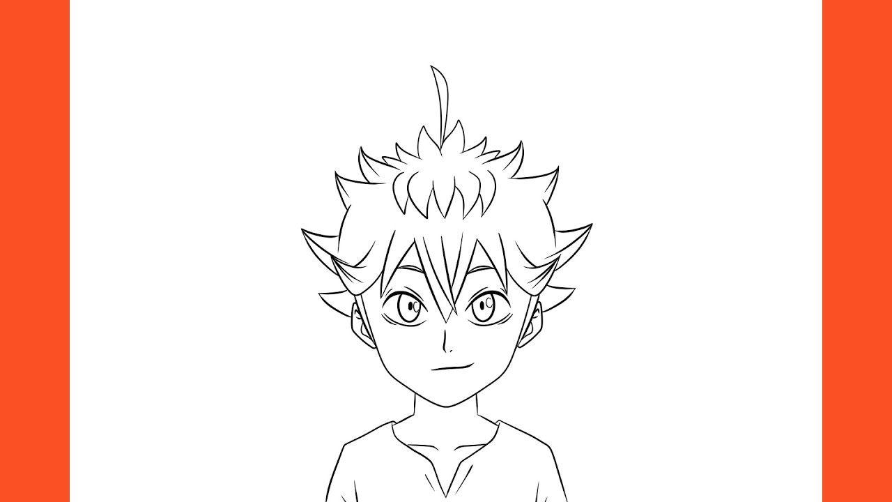 How To Draw Kid Asta (Black Clover) - YouTube