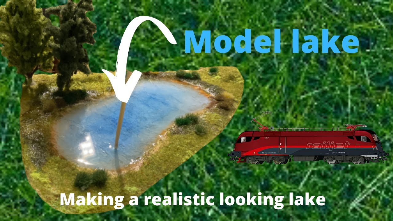Making a model realistic lake using toilet paper on your model railway ...