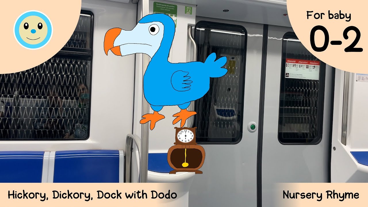 Hickory, Dickory, Dock with Dodo 🕰️🦤 | Nursery Rhyme for Baby 👶🏻 | Ages ...