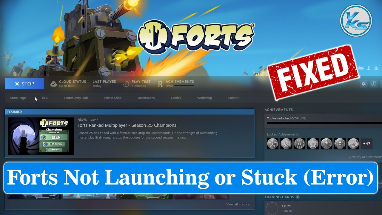 How To Fix Forts Launching The Game Failed, Black Screen, Not Starting ...