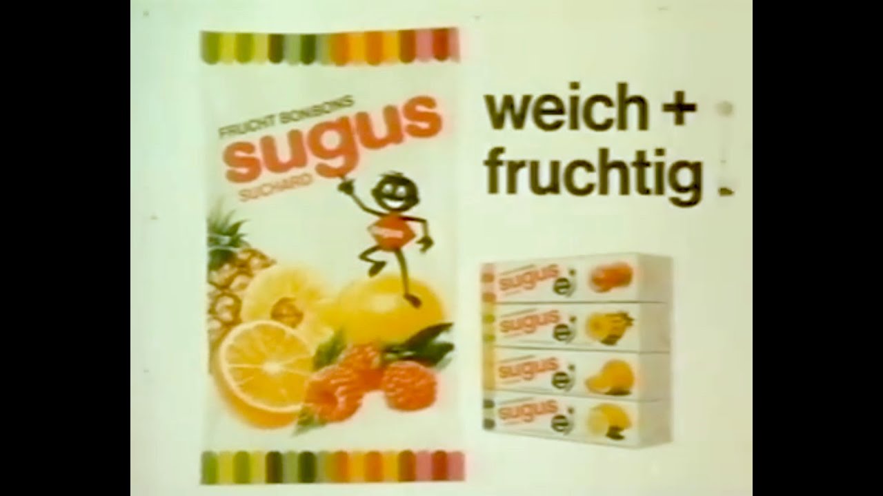 Sugus Kaubonbons von Suchard 1979 - YouTube
