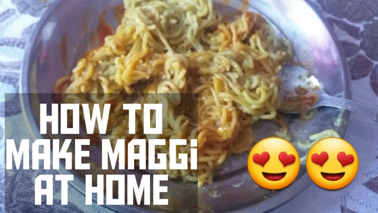 How To Make Maggi at home // vlog - YouTube