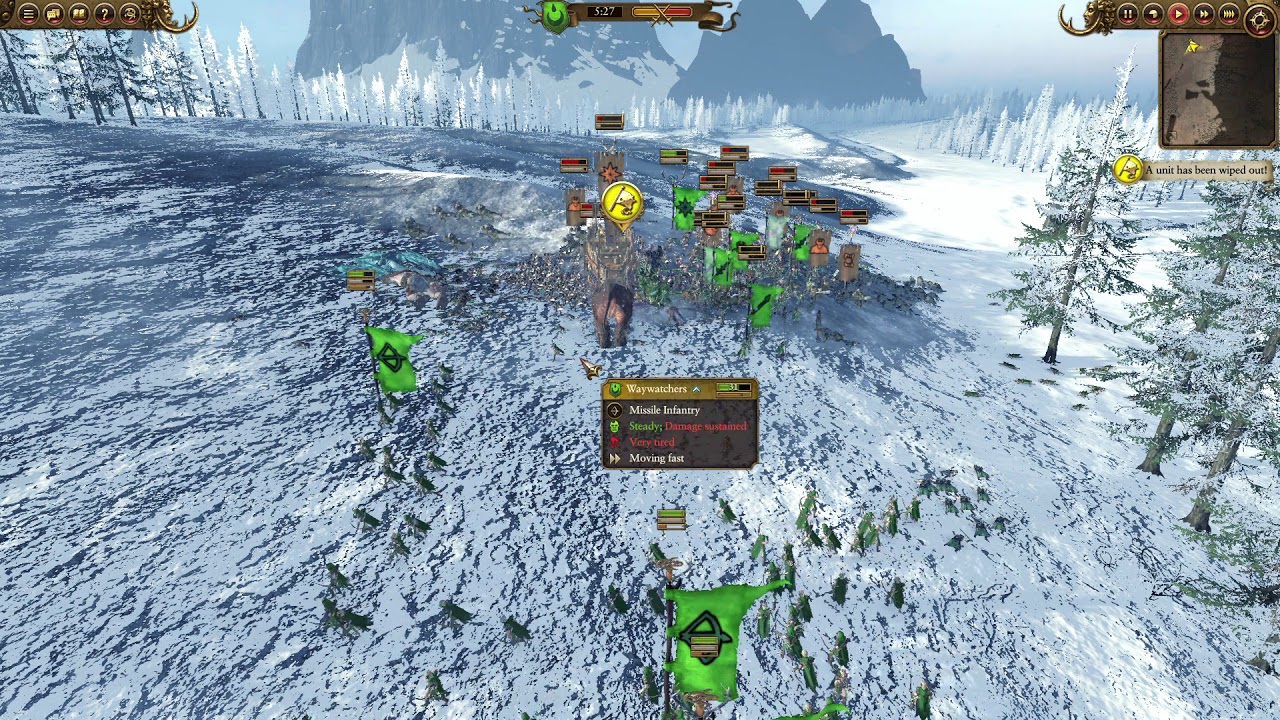 Elven Police Force vs Wulfrik the Wanderer Total War WARHAMMER - YouTube