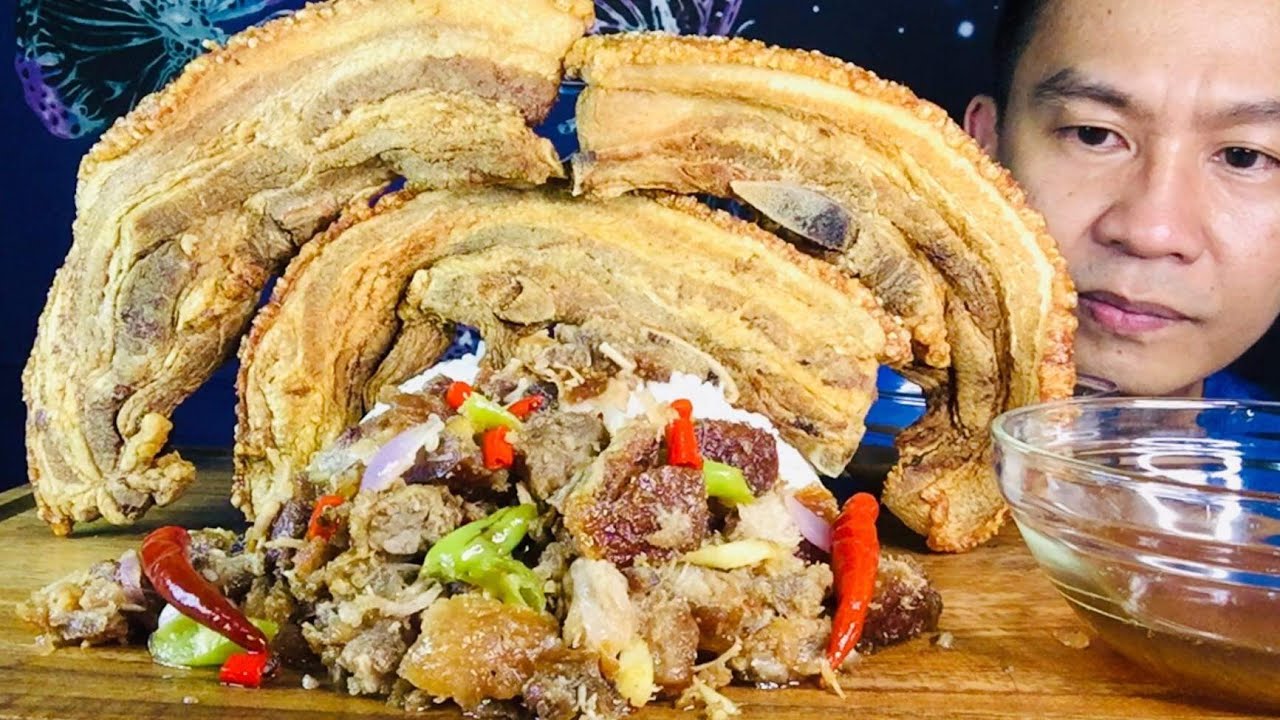 PORK SISIG | CRISPY LIEMPO @GENHENkapares | FILIPINO FOOD | MUKBANG ...
