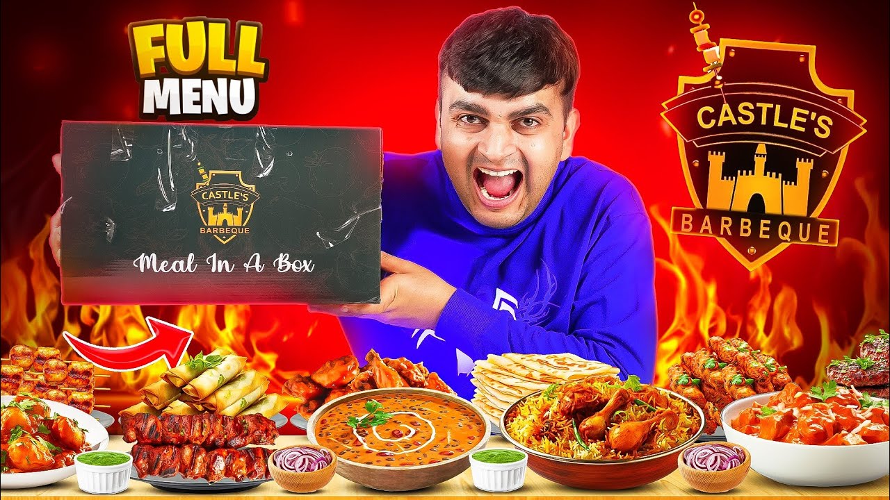 Trying Unlimited Castle BBQ Buffet MealBox - YouTube