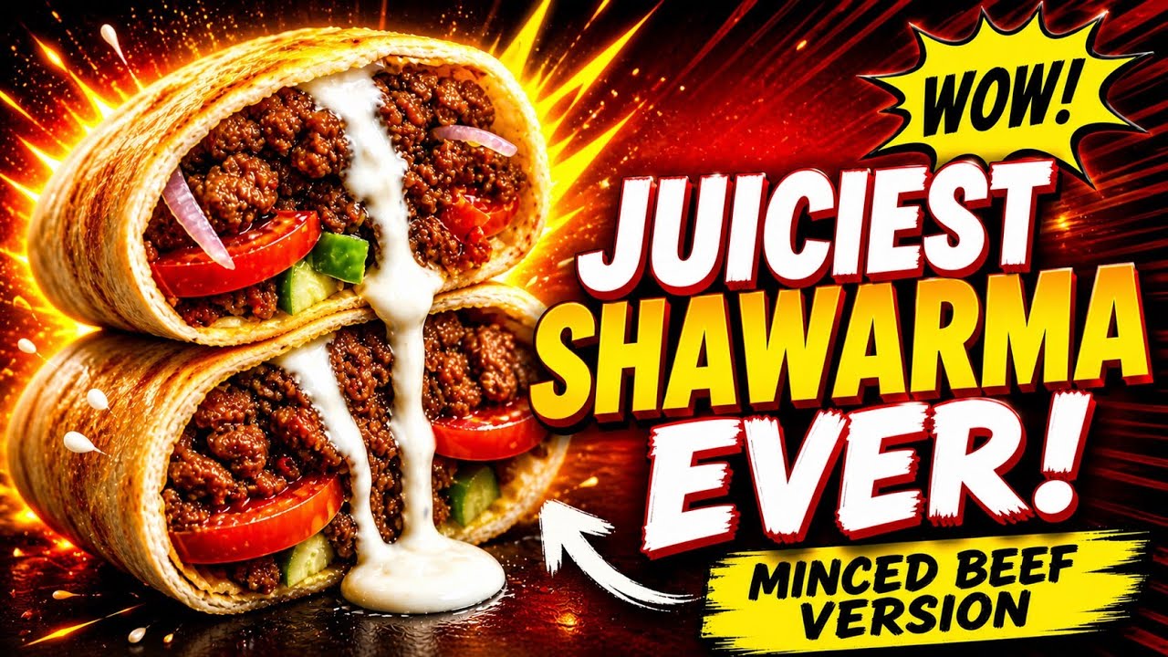 The Juiciest Minced Beef Shawarma Recipe Ever (Better Than Street Food ...