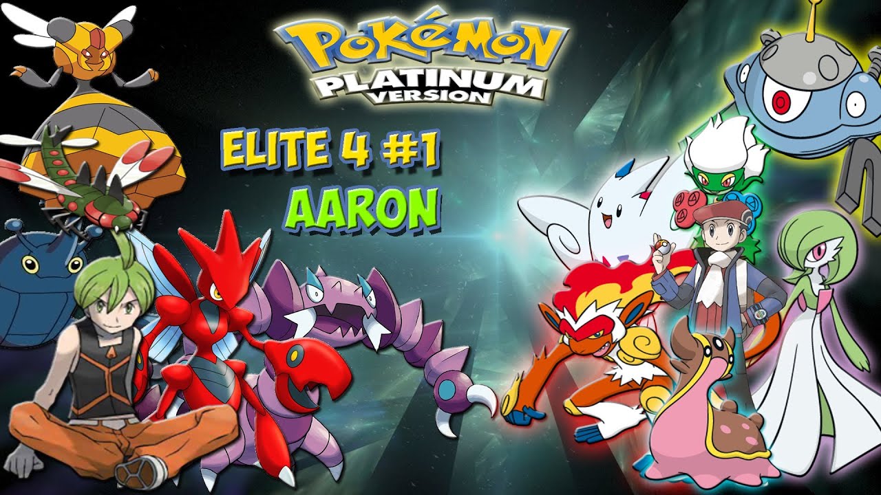 Let's Play Pokemon Platinum Elite 4 #1 - Aaron: Surprisingly Annoying ...