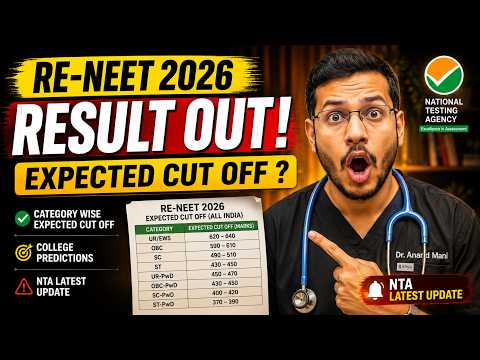 Re-Neet 2026 Result Out! Expected Cut off? Qualifying Marks?