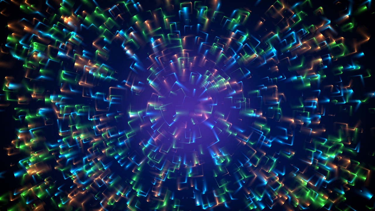 4K ~Flare Rectangle Flower~ 2160p Colorful Motion Backgrounds AA VFX ...