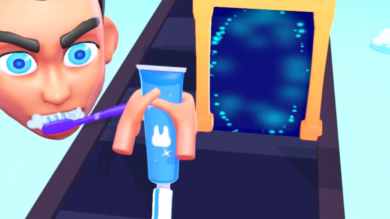 TOOTHPASTE RUN game MAX LEVEL SCORE 💕🌈👩🏻‍🦰 Gameplay All Levels ...