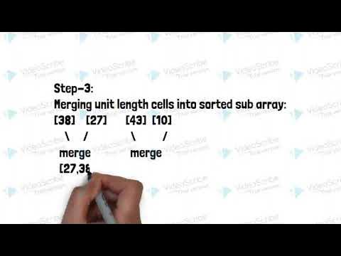 White board animation of Merge Sorting - YouTube