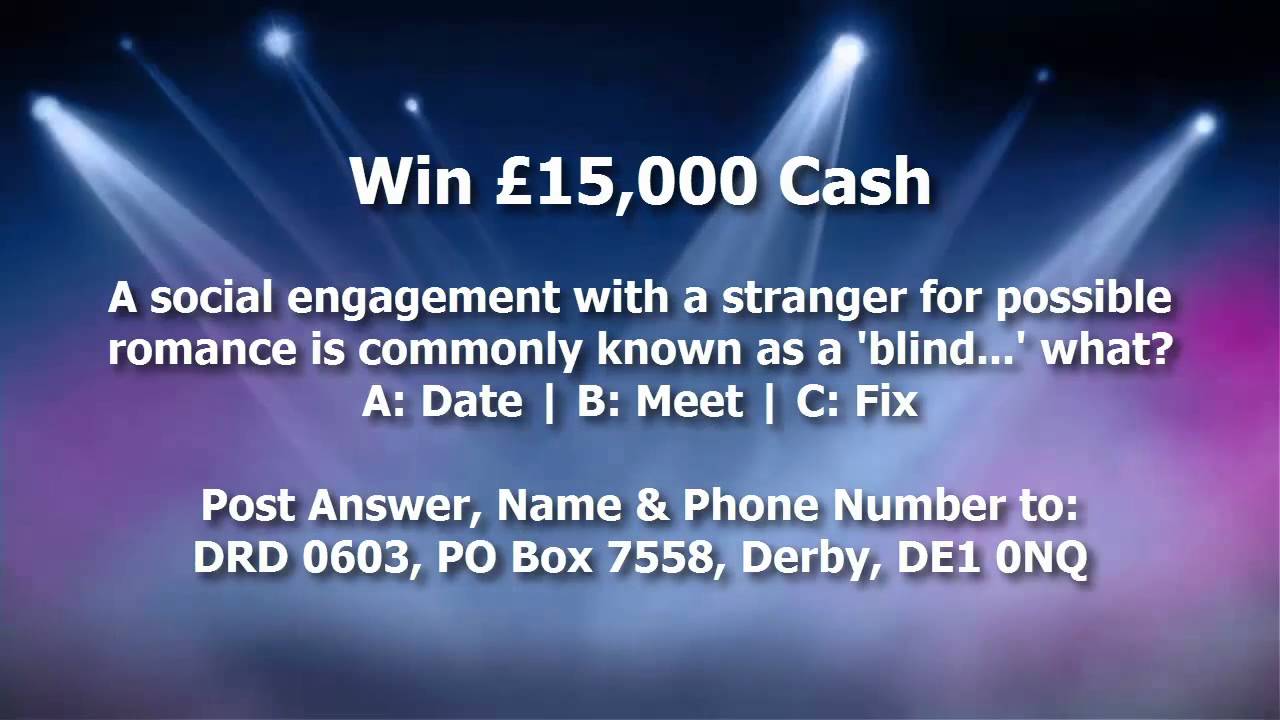 Dickinson's Real Deal Competition Question 20th March 2015 - YouTube