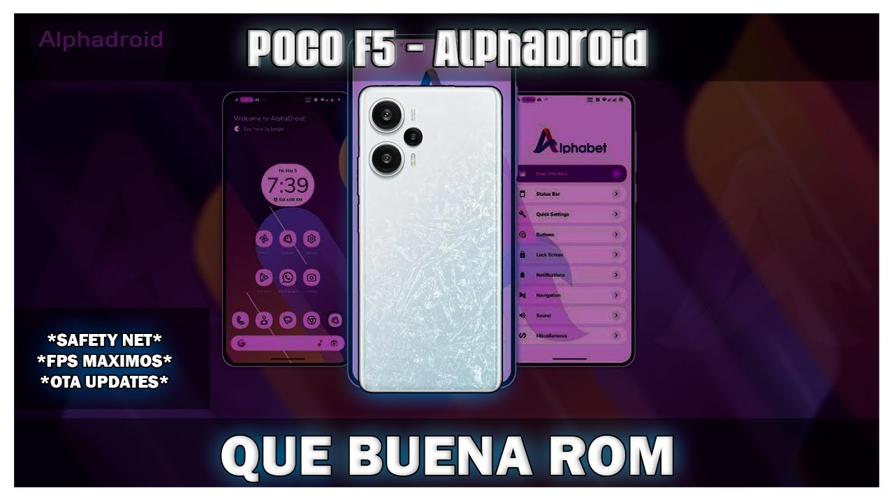 Poco F5 - AlphaDroid Oficial ROM - FPS Maximos Y Safety Pass - YouTube