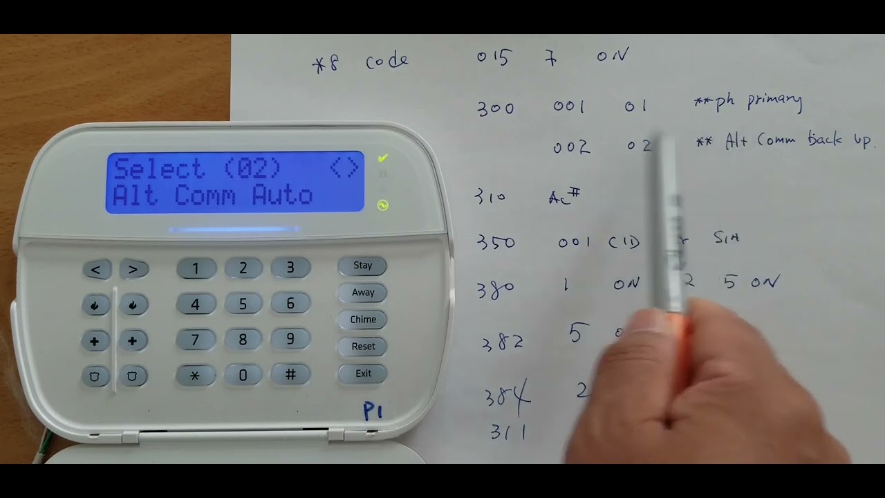 DSC NEO phone primary, TL880 back up communication programming - YouTube