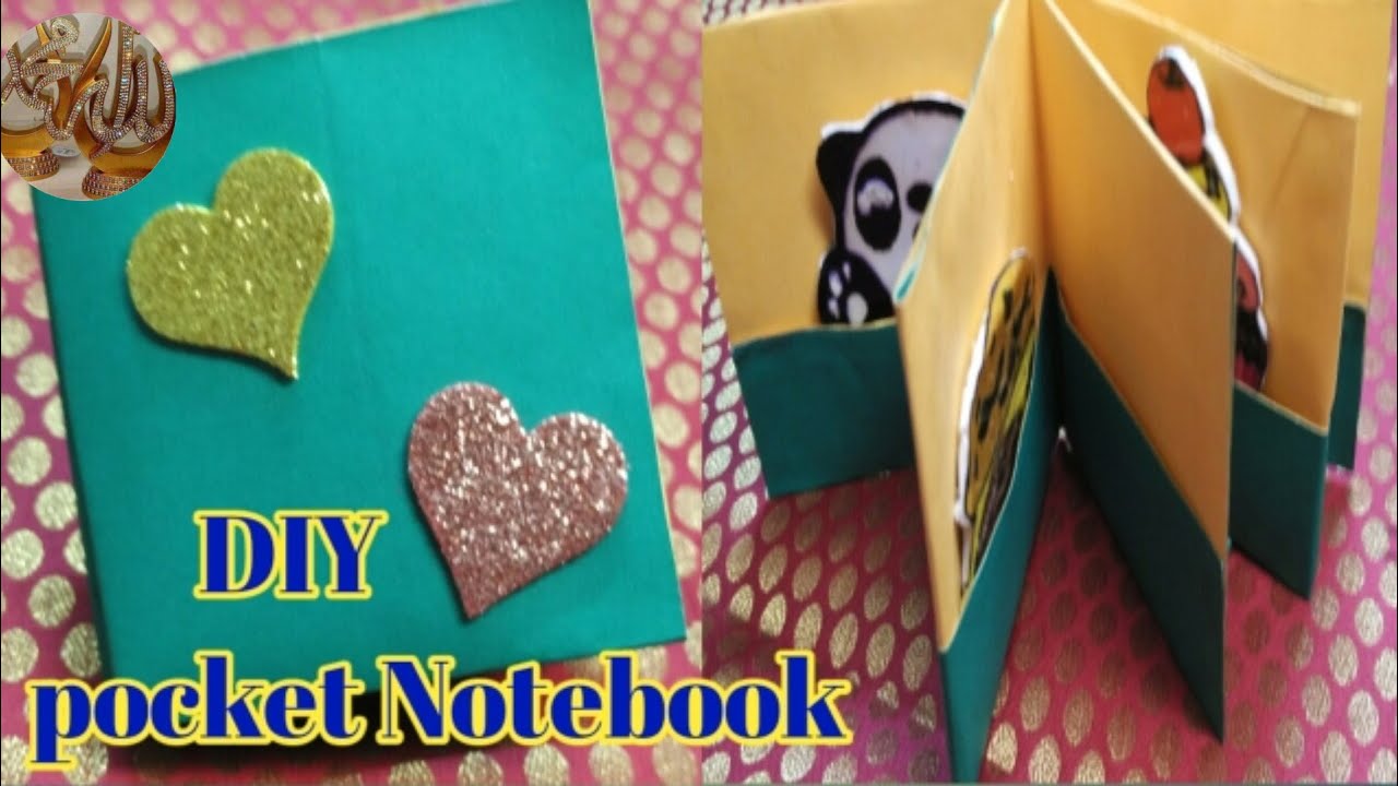 DIY Mini Pocket Notebook | DIY Back to School | Notebook |Paper Craft ...