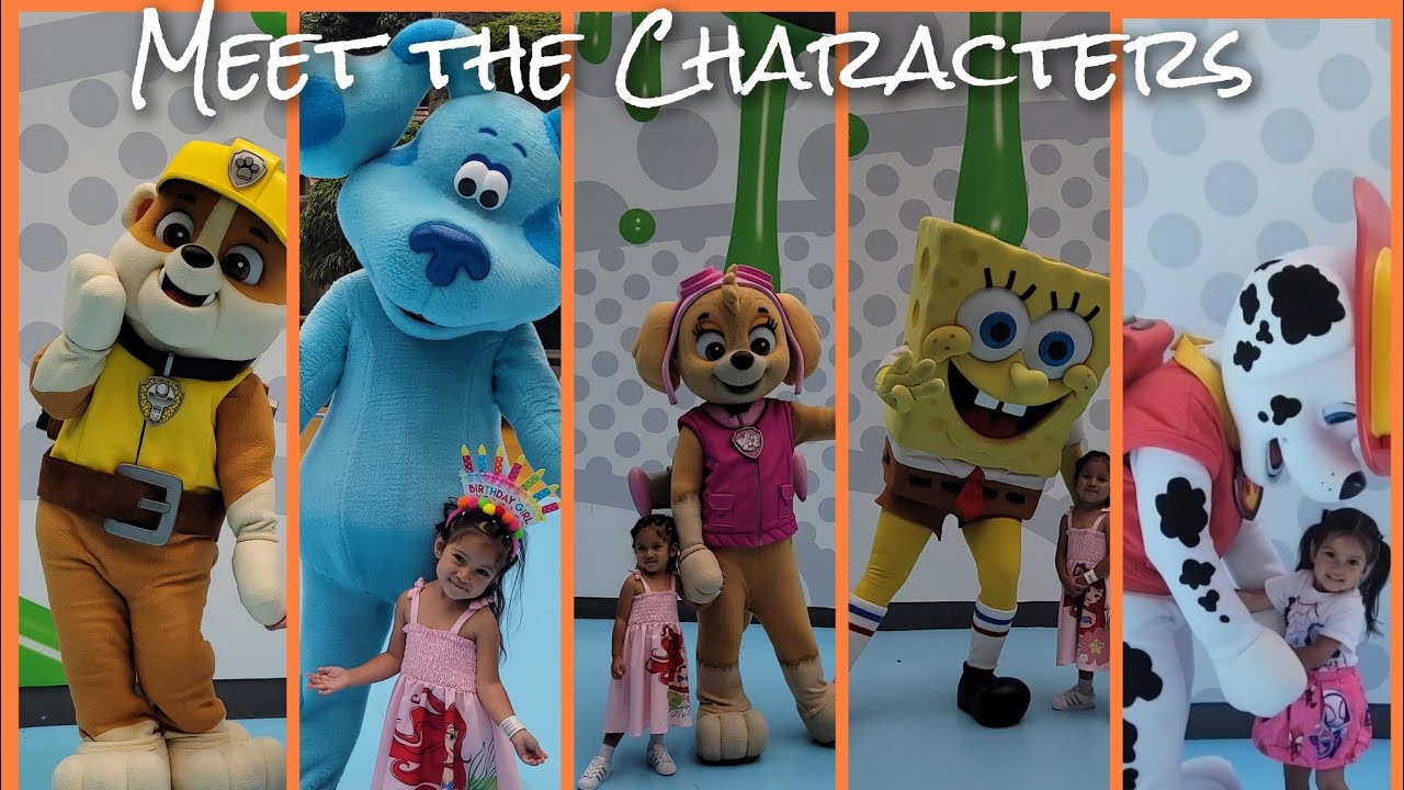 Meet and Greet all the Characters at Nickelodeon Universe 2024 - YouTube