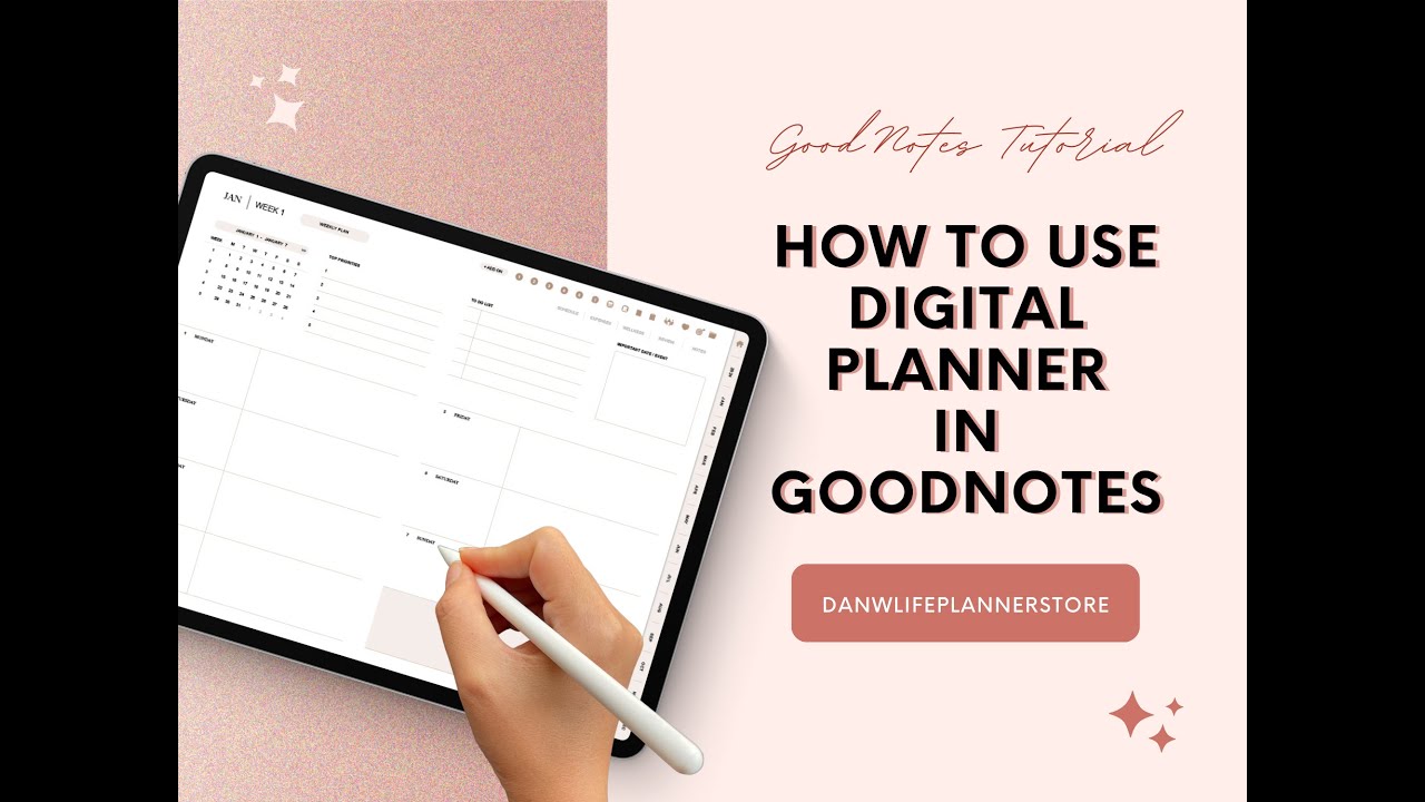GoodNotes Tutorial - Use planner in GoodNotes - YouTube