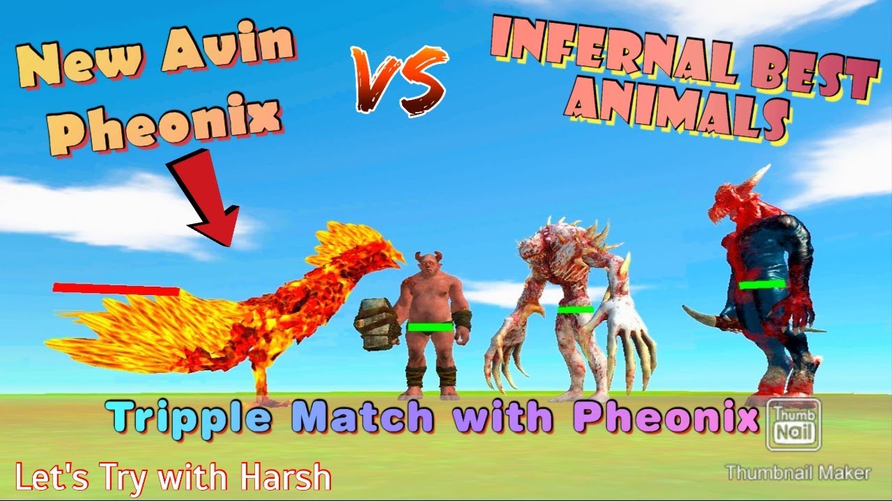 Tripple Match New Avin Pheonix vs Infrnals Best Animals in arbs mobile ...