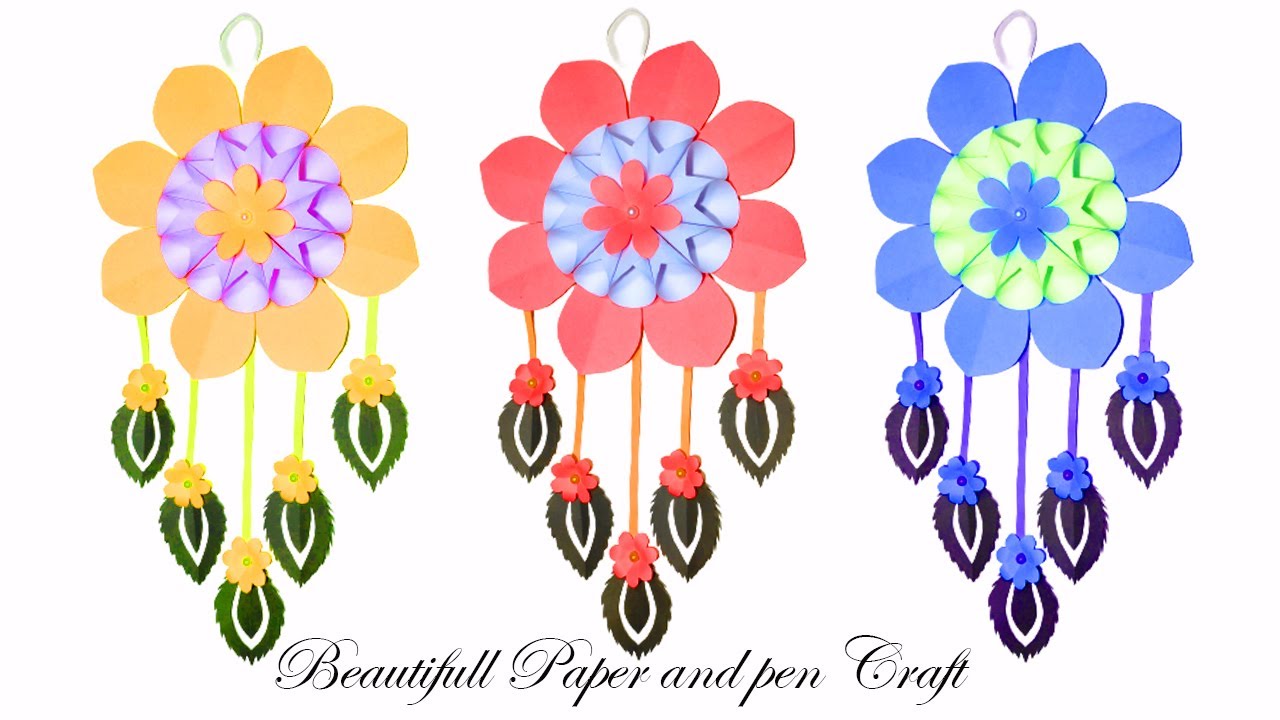 2 Simple Paper Flower || Paper and pen carft || DIY | Making Flower ...