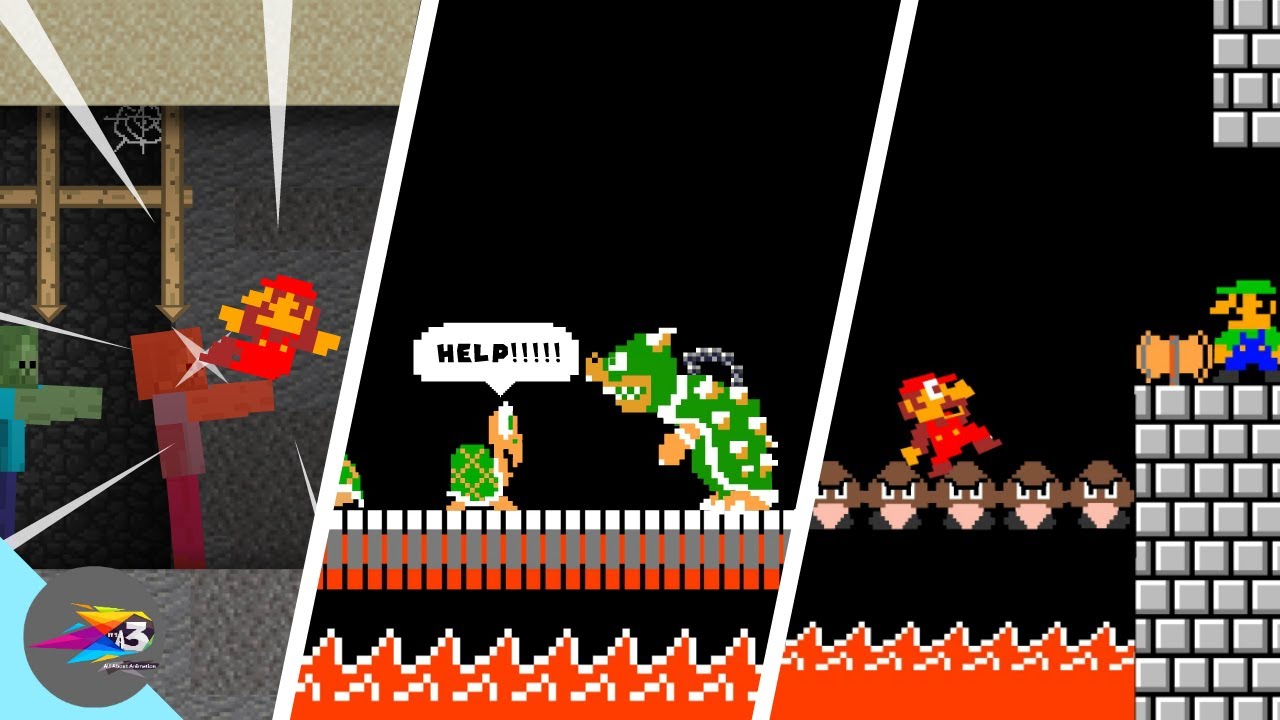 Mario best battle with enemies (Series 1) - YouTube