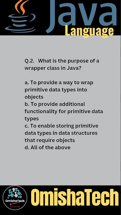 wrapper class | Java programming #shorts #viral #ytshorts #omishatech #java #wrapperclass - YouTube