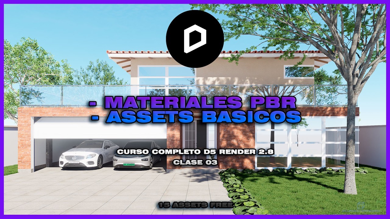 CURSO D5 RENDER 2.8 | CLASE 3 MATERIALES PBR Y ASSETS | LIBRERIA DE MACETAS GRATIS - YouTube