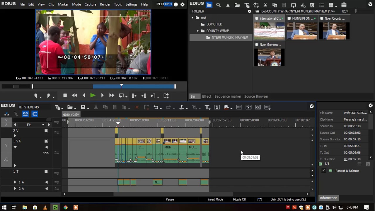 Edius 8 - Basic Editing Introduction Tutorial (part3) - YouTube