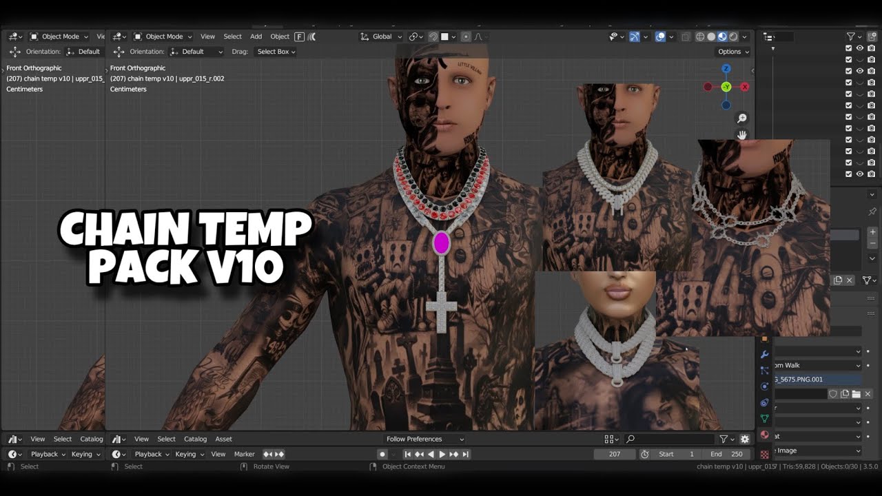 Making A NEW Chain Temp V10 Pack In GTA 5 RP (FiveM) | Blender 3D ...