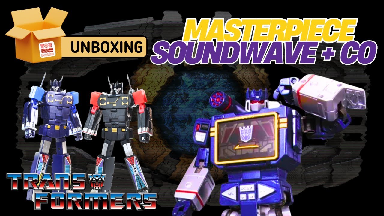 UNBOXING: Transformers Masterpiece Soundwave & Cassette Bots - LIVE ...