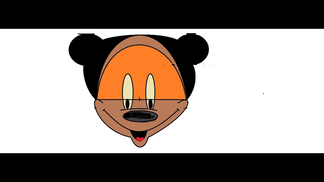 How to Draw Mickey Mouse Easy Step by Step | MS Paint Tutorial - YouTube