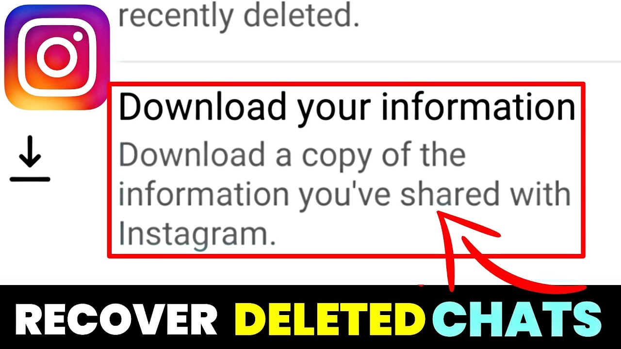 How To Recover Instagram Deleted Chat | Instagram Chat Backup ...
