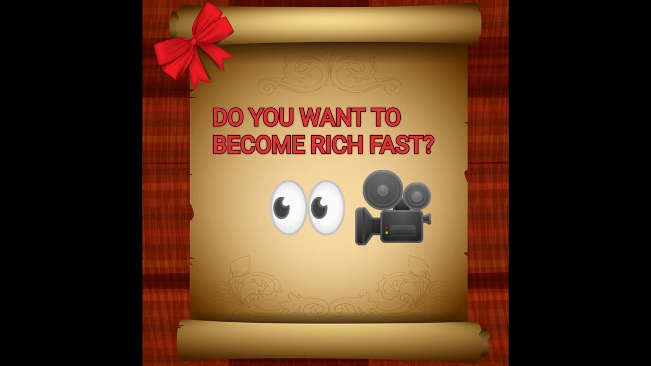 HOW TO BECOME RICH FAST? - YouTube