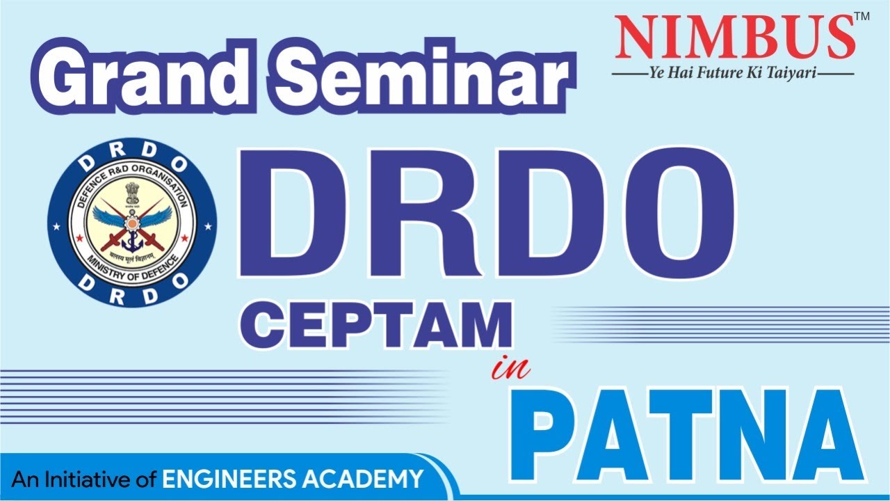 DRDO Vacancy 2022 | DRDO Grand Seminar | DRDO offline Seminar @ Patna # ...