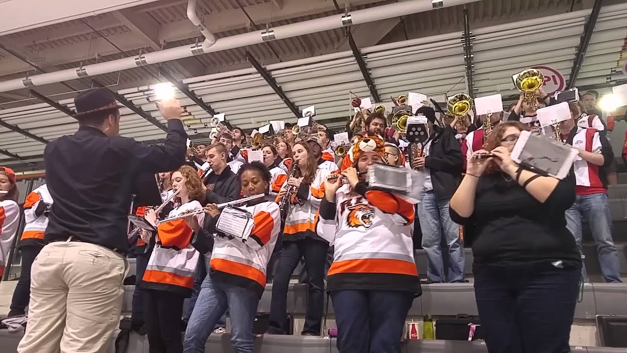 RIT and RPI Pep Band Playing Impression That I Get - YouTube