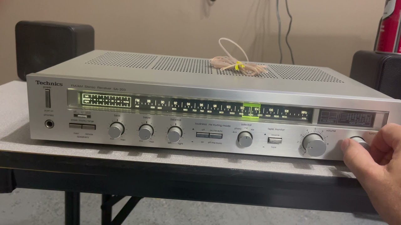 Technics sa-203 working - YouTube