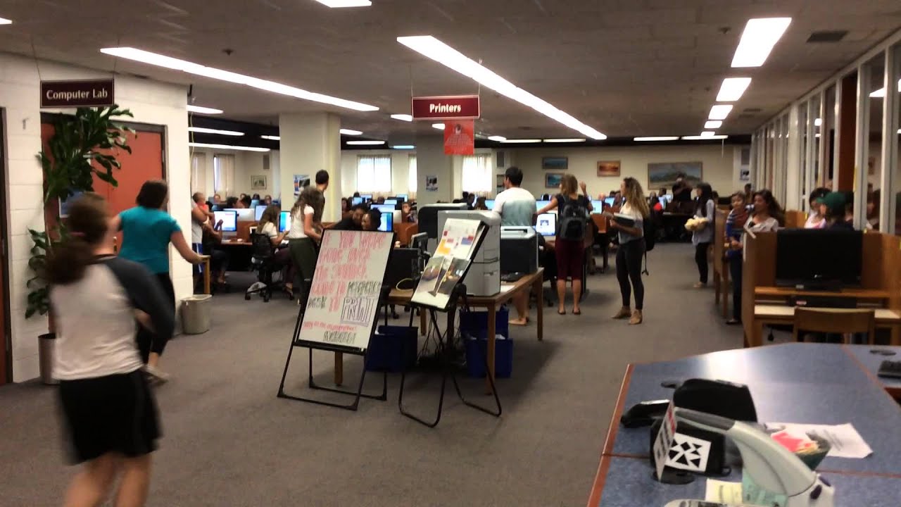 Flash mob at the Joseph F. Smith Library - YouTube