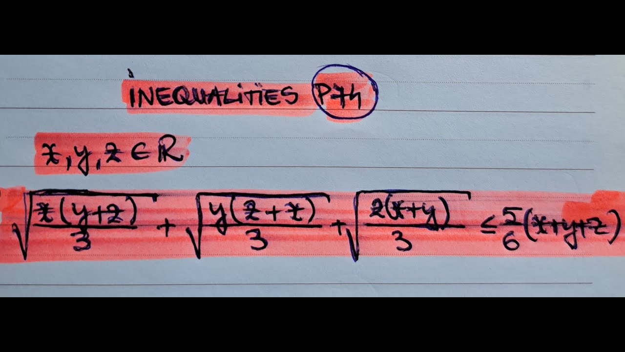 Algebra/ Inequalities.../ - YouTube