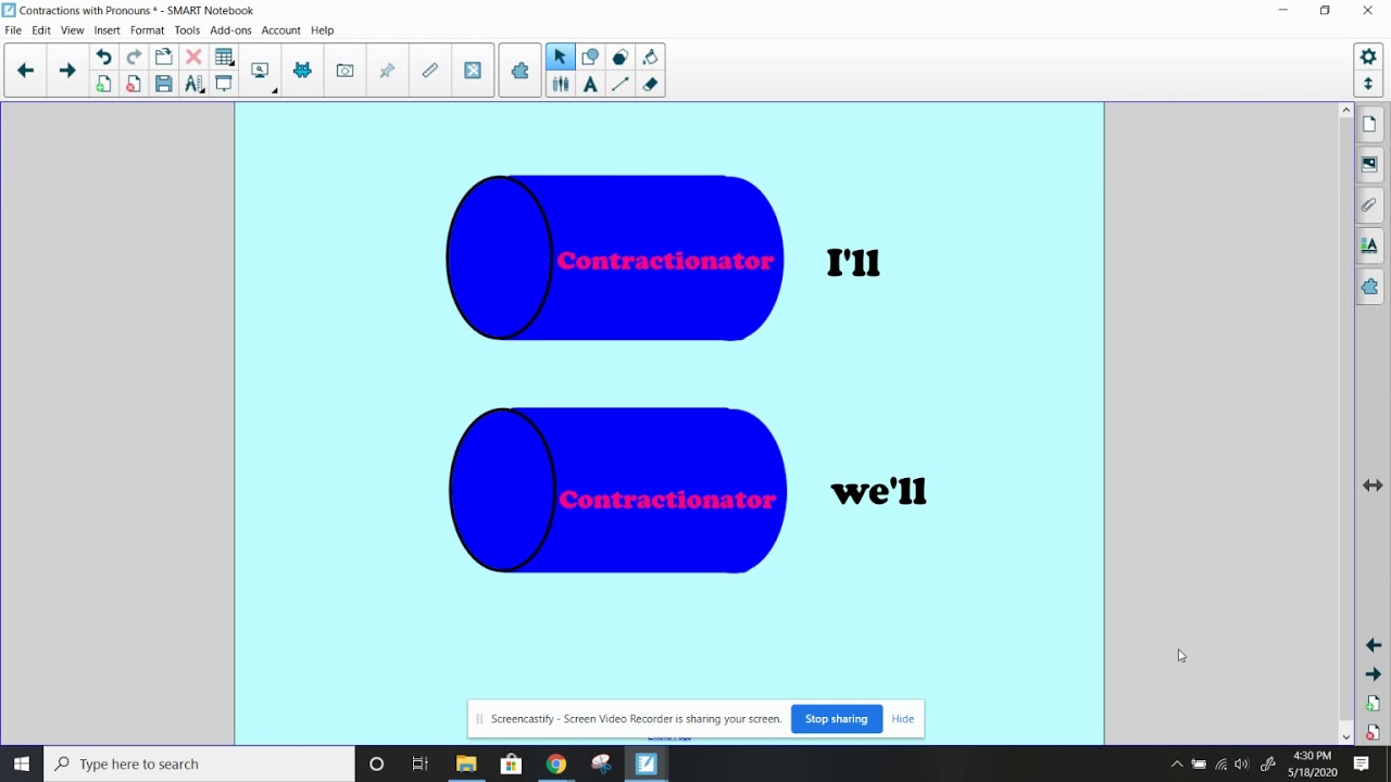 Pronoun-Verb Contractions - YouTube