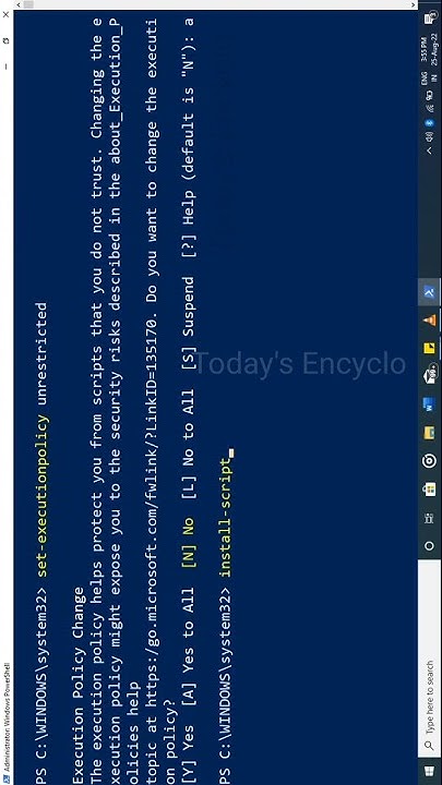 Change Powershell color, size, font | Today's Encyclo | Techno Tips #shorts - YouTube